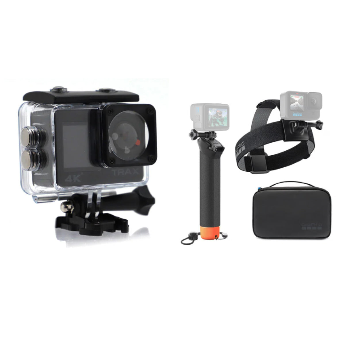 Trax HD Pro Action Camera + Gopro Accessory Bundle – Action Gear